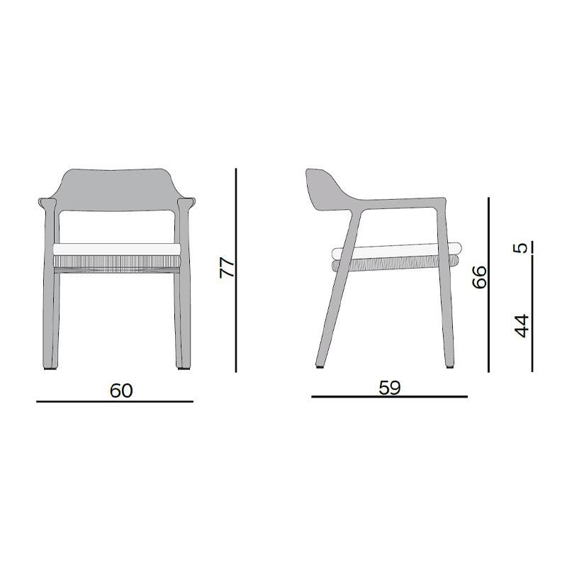 Manutti YIKO Armlehnstuhl